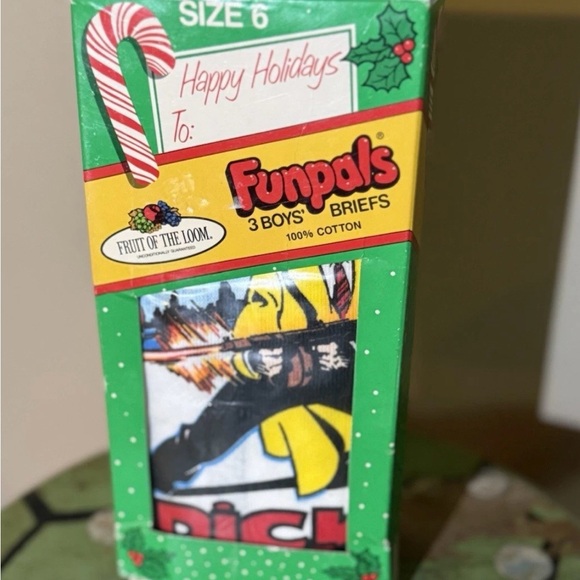 Fruit of the Loom | Other | Very Rare Nip 99 Funpals Dick Tracy Boys ...
